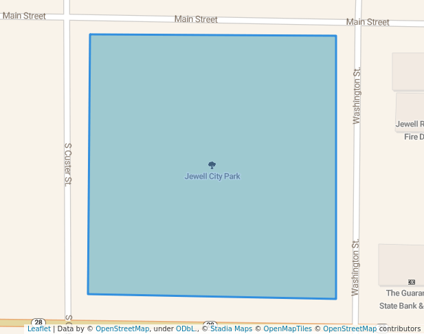 Jewell City Park in Jewell | Map and Routes