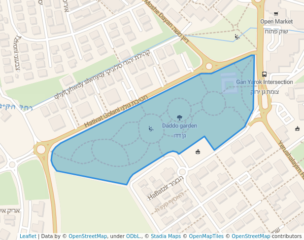 Daddo garden in Beit She'an | Map and Routes