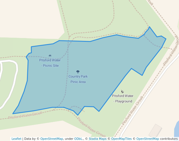 Country Park Pinic Area in Brixworth | Map and Routes