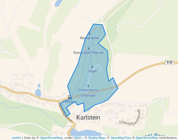 Schlosspark Karlstein in Regenstauf | Map and Routes