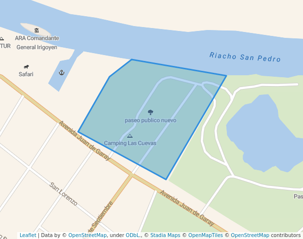 paseo publico nuevo in San Pedro | Map and Routes