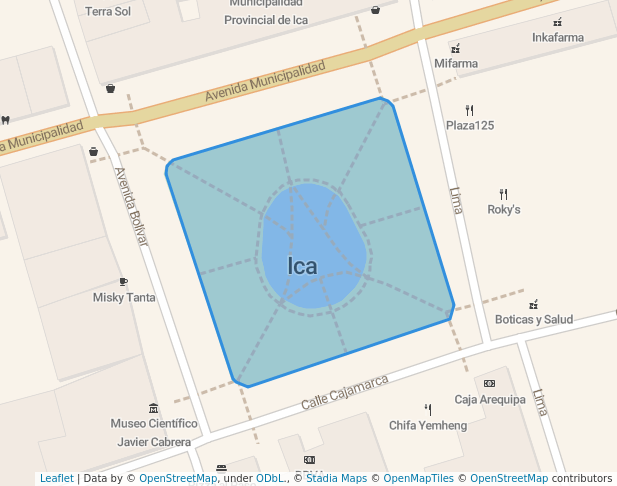 Plaza de Armas de Ica in Ica | Map and Routes
