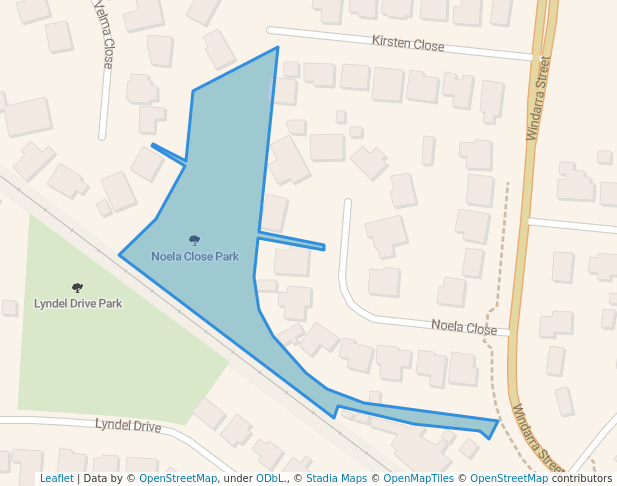 Noela Close Park in Woree | Map and Routes