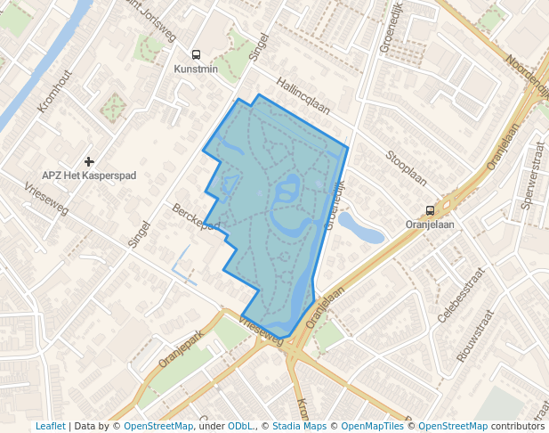 Park Merwestein in Dordrecht | Map and Routes