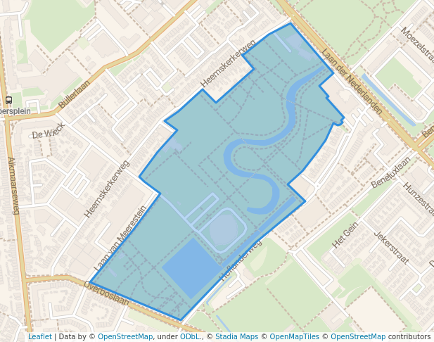 Park Overbos in Beverwijk | Map and Routes