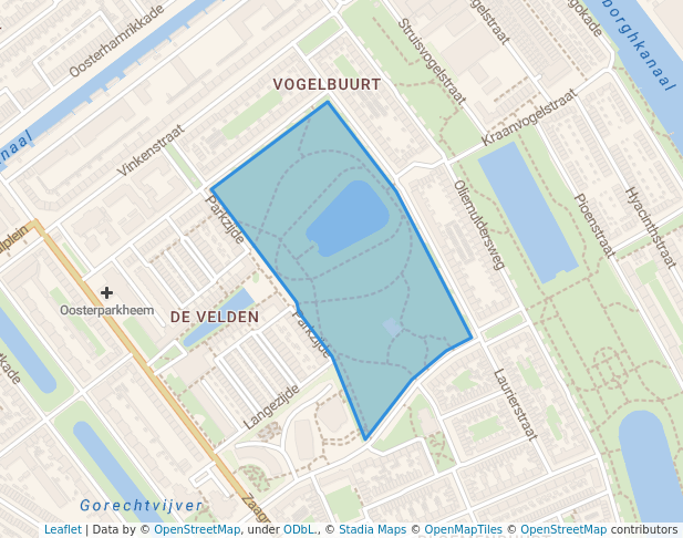 Oosterpark in Groningen | Map and Routes