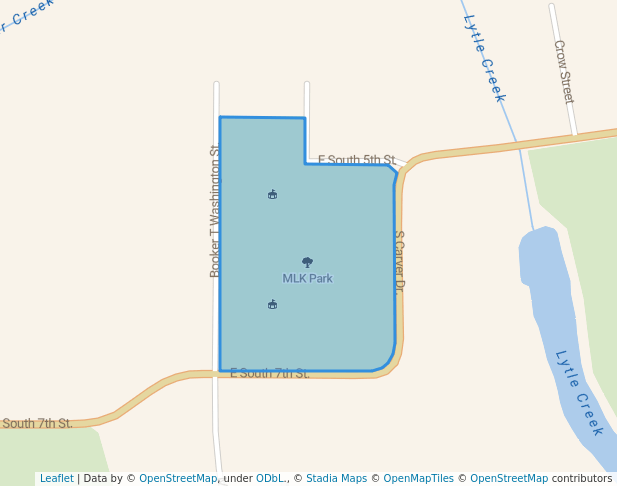 MLK Park in Abilene | Map and Routes