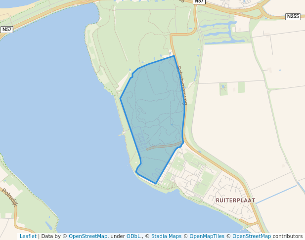 Ruiterplaat in Kamperland | Map and Routes