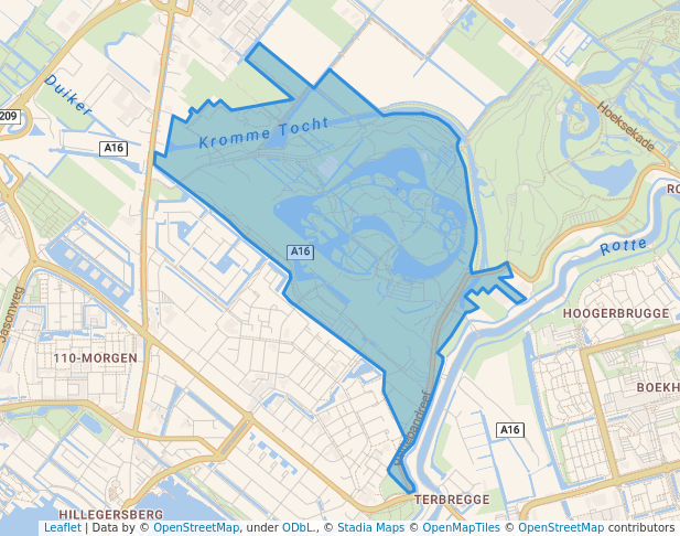 Lage Bergse Bos in Bergschenhoek | Map and Routes