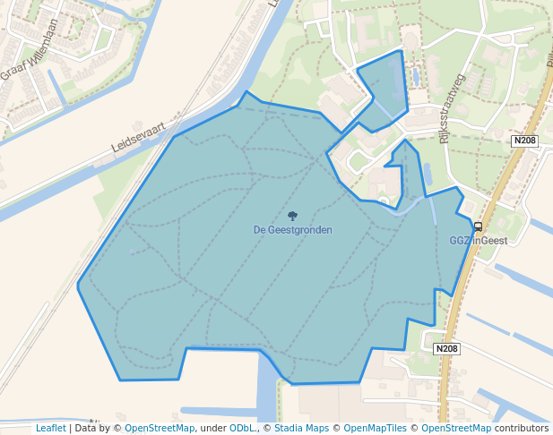 De Geestgronden in Hillegom | Map and Routes