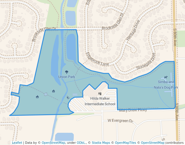 Union Park in Tinley Park | Map and Routes