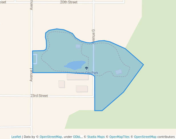 Anson City Park in Anson | Map and Routes