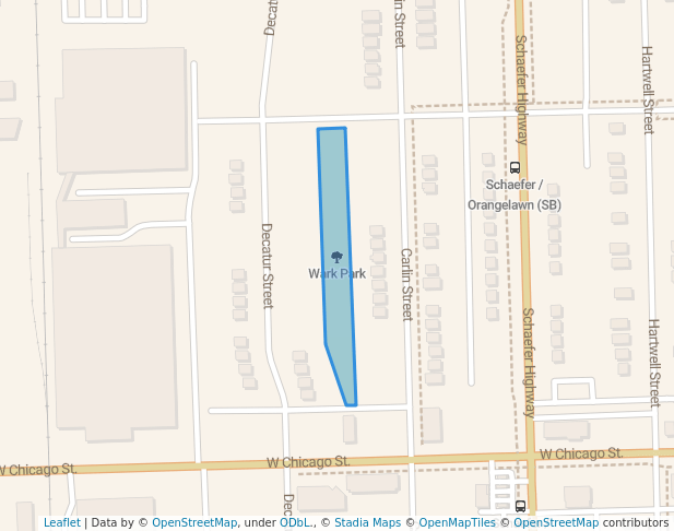Wark Park in Detroit | Map and Routes