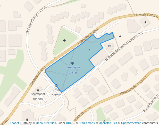 Gan Hayim in Neve Daniel | Map and Routes