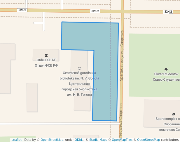 Мемориальный сквер in Novokuznetsk | Map and Routes