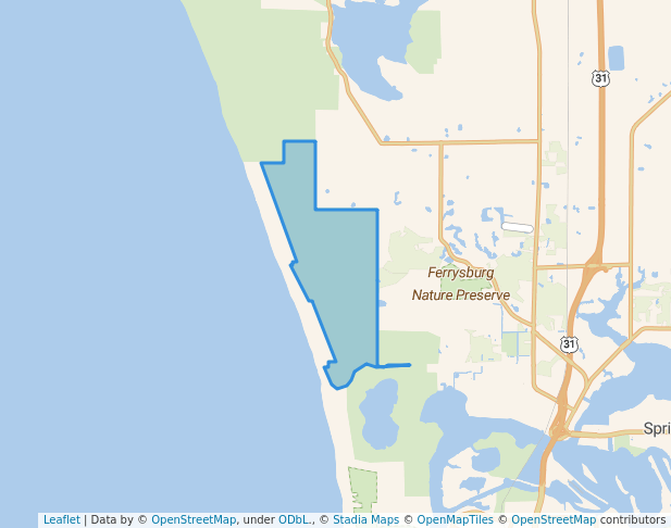 North Ottawa Dunes County Park in Spring Lake | Map and Routes