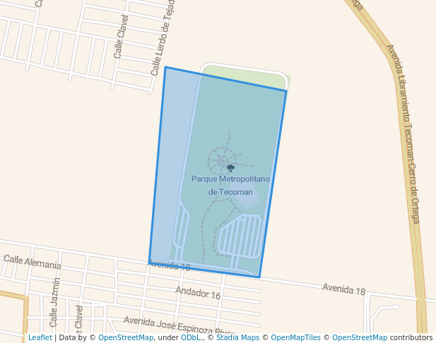 Parque Metropolitano de Tecoman in Tecomán | Map and Routes