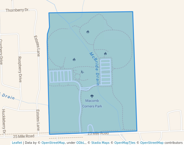 Macomb Corners Park in Macomb | Map and Routes