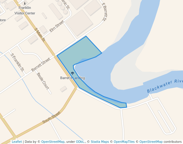 Barret’s Landing in Franklin | Map and Routes