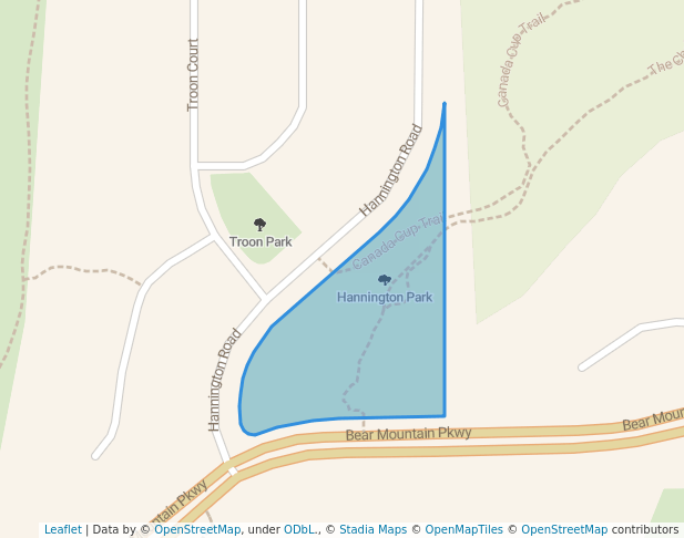 Hannington Park in Victoria | Map and Routes