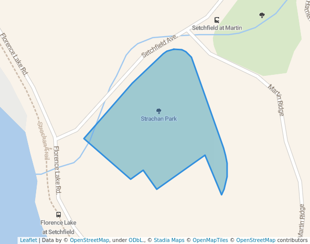 Strachan Park in Victoria | Map and Routes