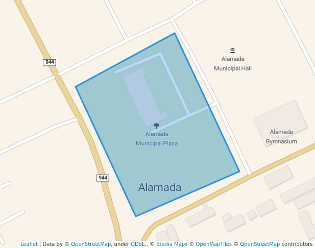 Alamada Municipal Plaza in Alamada | Map and Routes