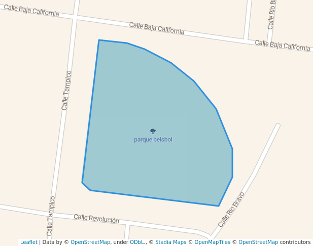 parque beisbol in Nuevo Progreso | Map and Routes