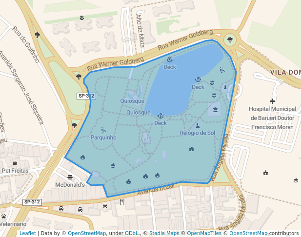 Parque Municipal Dom José in Barueri | Map and Routes