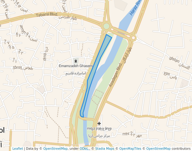 پارک نارنجستان in Amol | Map and Routes