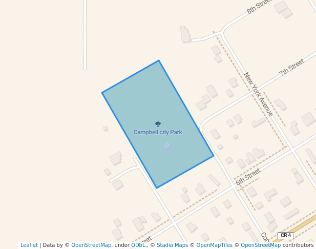 Campbell city Park in Campbell | Map and Routes