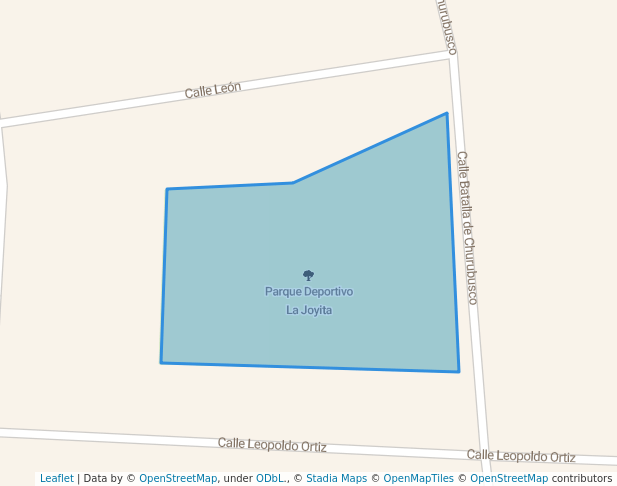 Parque Deportivo La Joyita in Uriangato | Map and Routes