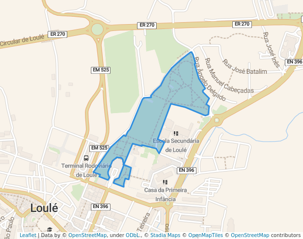 Parque Municipal de Loulé in Loulé | Map and Routes
