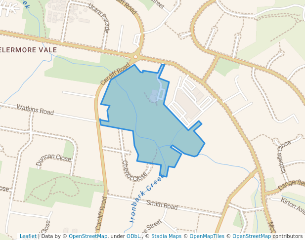 Elermore Vale Park in Elermore Vale | Map and Routes
