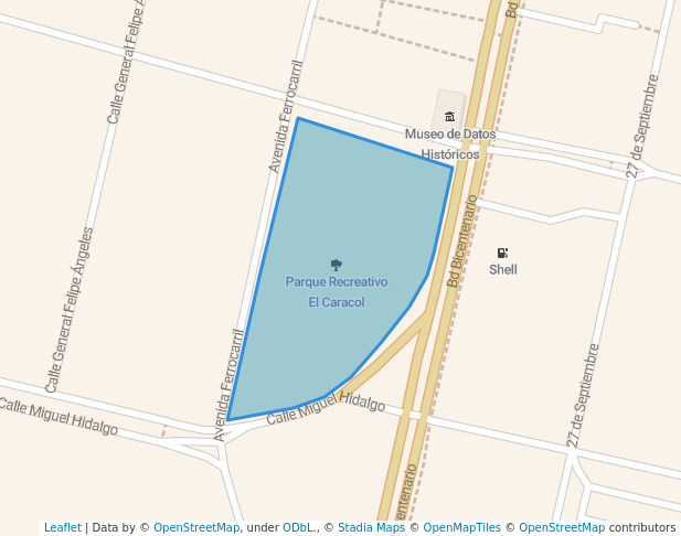 Parque Recreativo El Caracol in Tulancingo de Bravo | Map and Routes