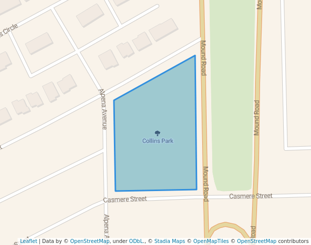 Collins Park in Detroit | Map and Routes