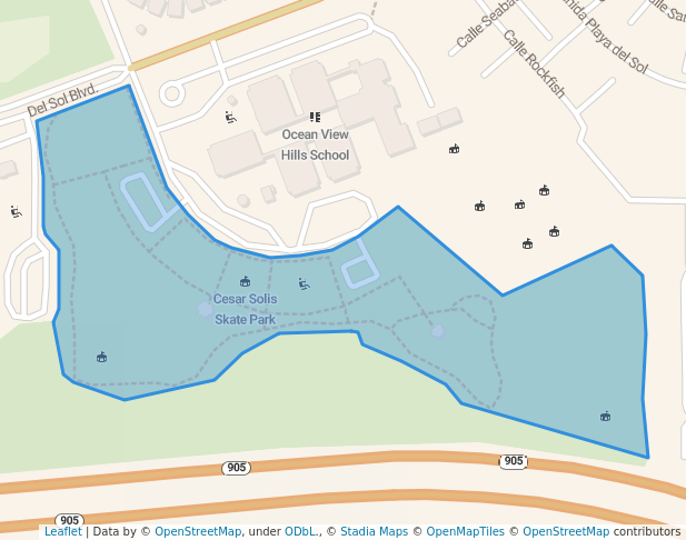 Cesar Solis Park in San Diego | Map and Routes