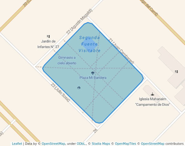 Plaza Mi Bandera in Viedma | Map and Routes