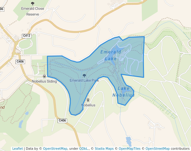 Emerald Lake Park in Emerald | Map and Routes