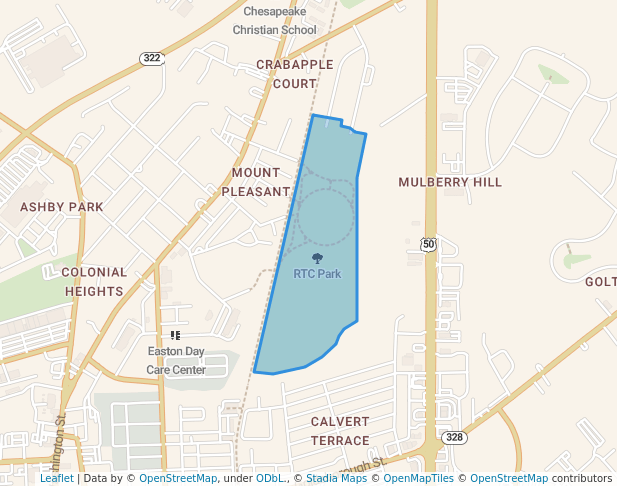 RTC Park in Easton | Map and Routes
