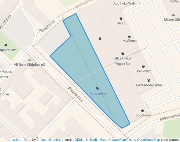 Paradeplatz in Germersheim | Map and Routes