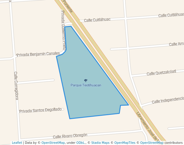 Parque Teotihuacan in Ciudad Acuña | Map and Routes