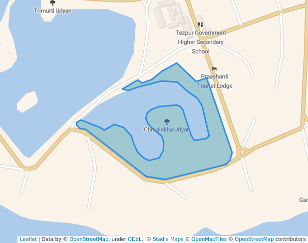 Chitralekha Udyan in Tezpur | Map and Routes