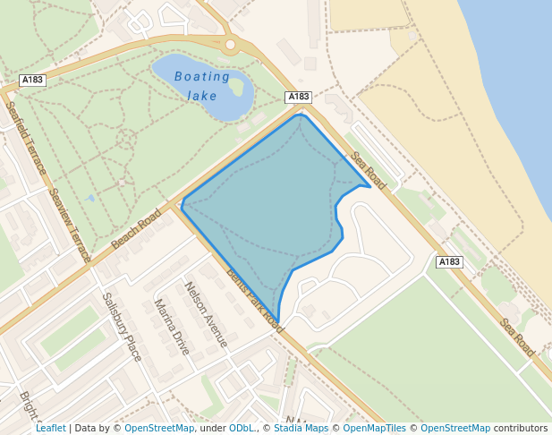 Bents Park in South Shields | Map and Routes
