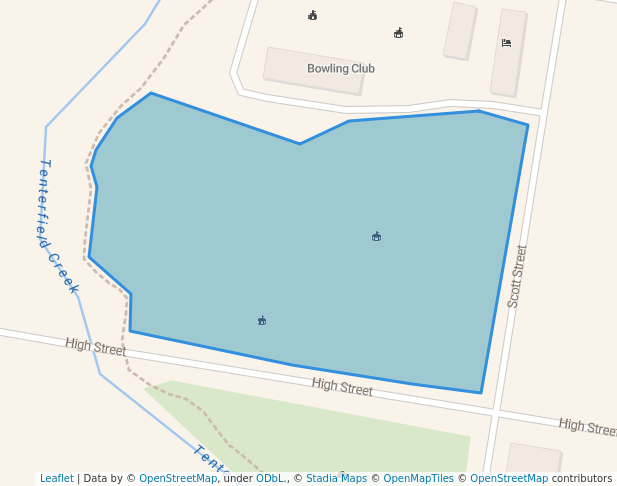 Shirley Park in Tenterfield | Map and Routes