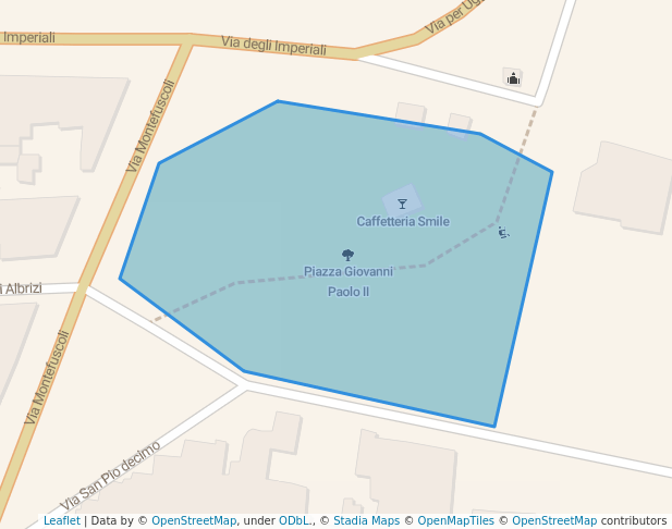 Piazza Giovanni Paolo II in Uggiano Montefusco | Map and Routes