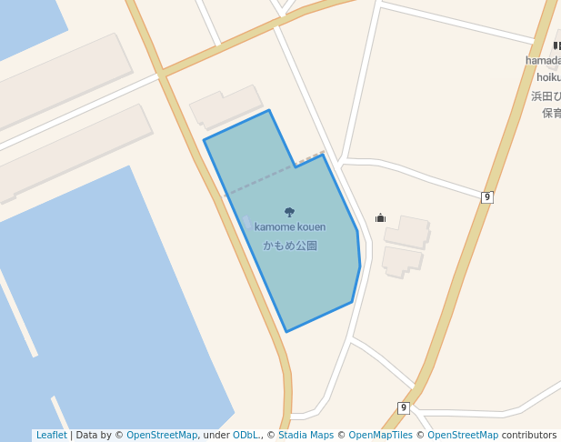 かもめ公園 in Hamada | Map and Routes