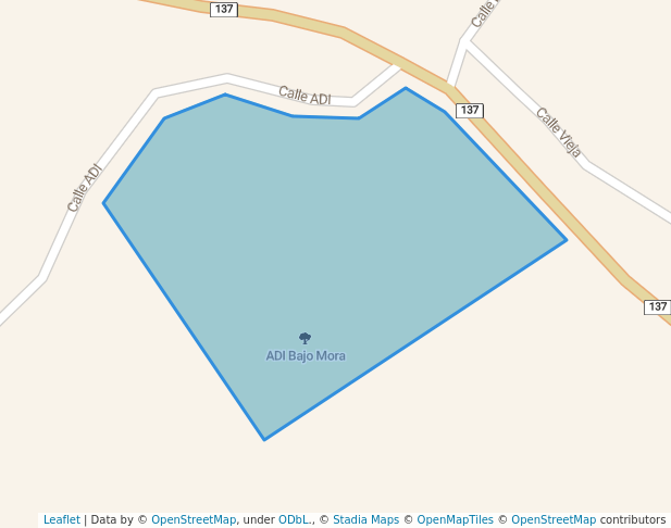 ADI Bajo Mora in Barbacoas | Map and Routes