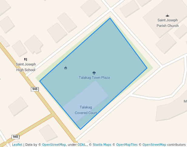 Talakag Town Plaza in Talakag | Map and Routes