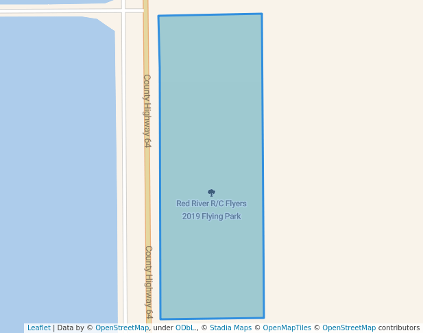 Red River R/C Flyers 2019 Flying Park in East Grand Forks | Map and Routes