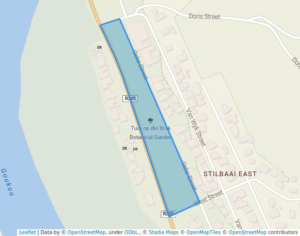 Tuin op die Brak Botanical Garden in Still Bay | Map and Routes